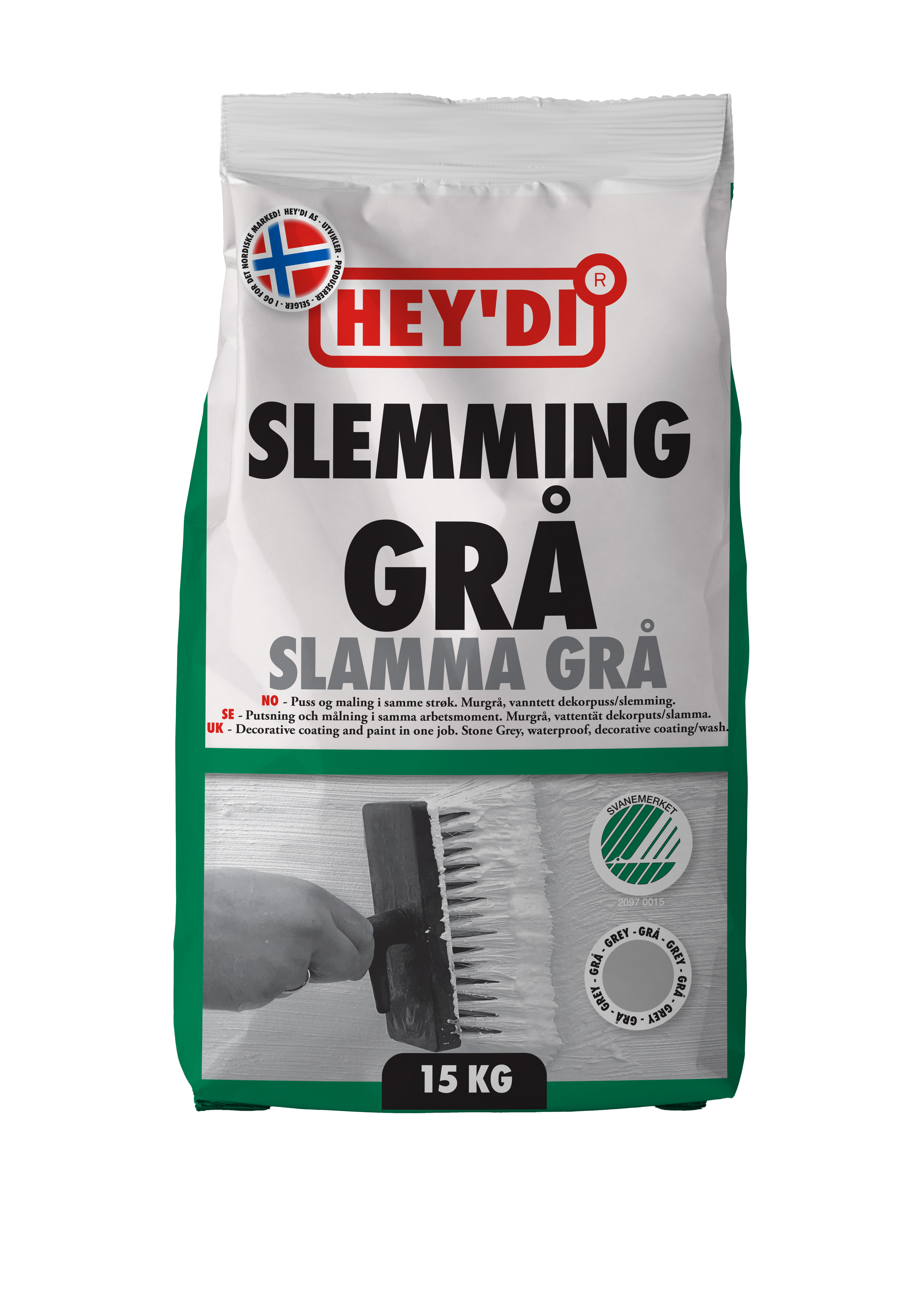 Slemming Grå 15 kg | Monter.no
