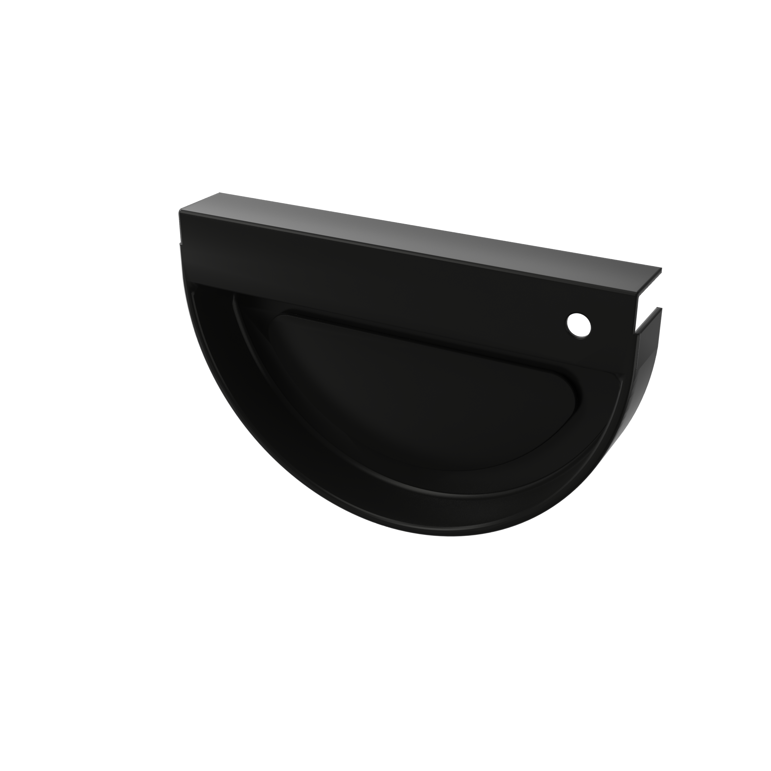 Endebunn til takrenne 100 mm sort | Monter.no